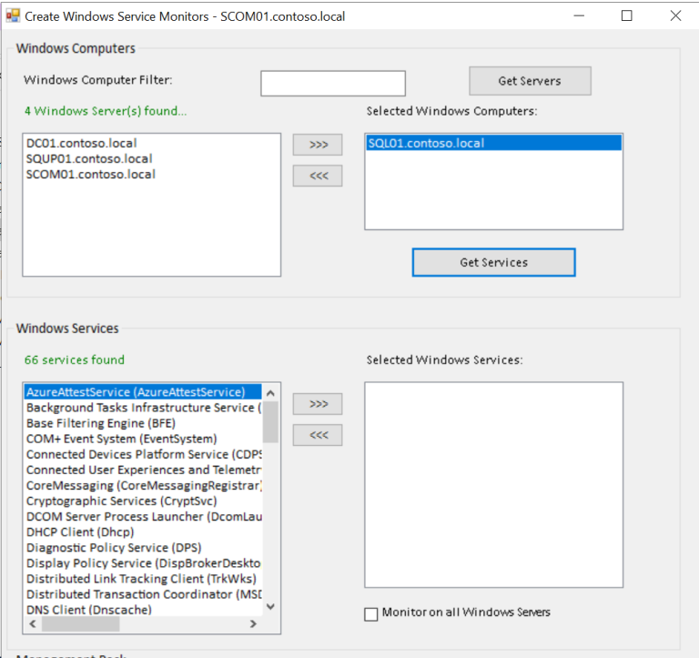 SCOM – Create Windows Service Monitors – bpitconsulting SCOM – Create Windows Service Monitors – bpitconsulting